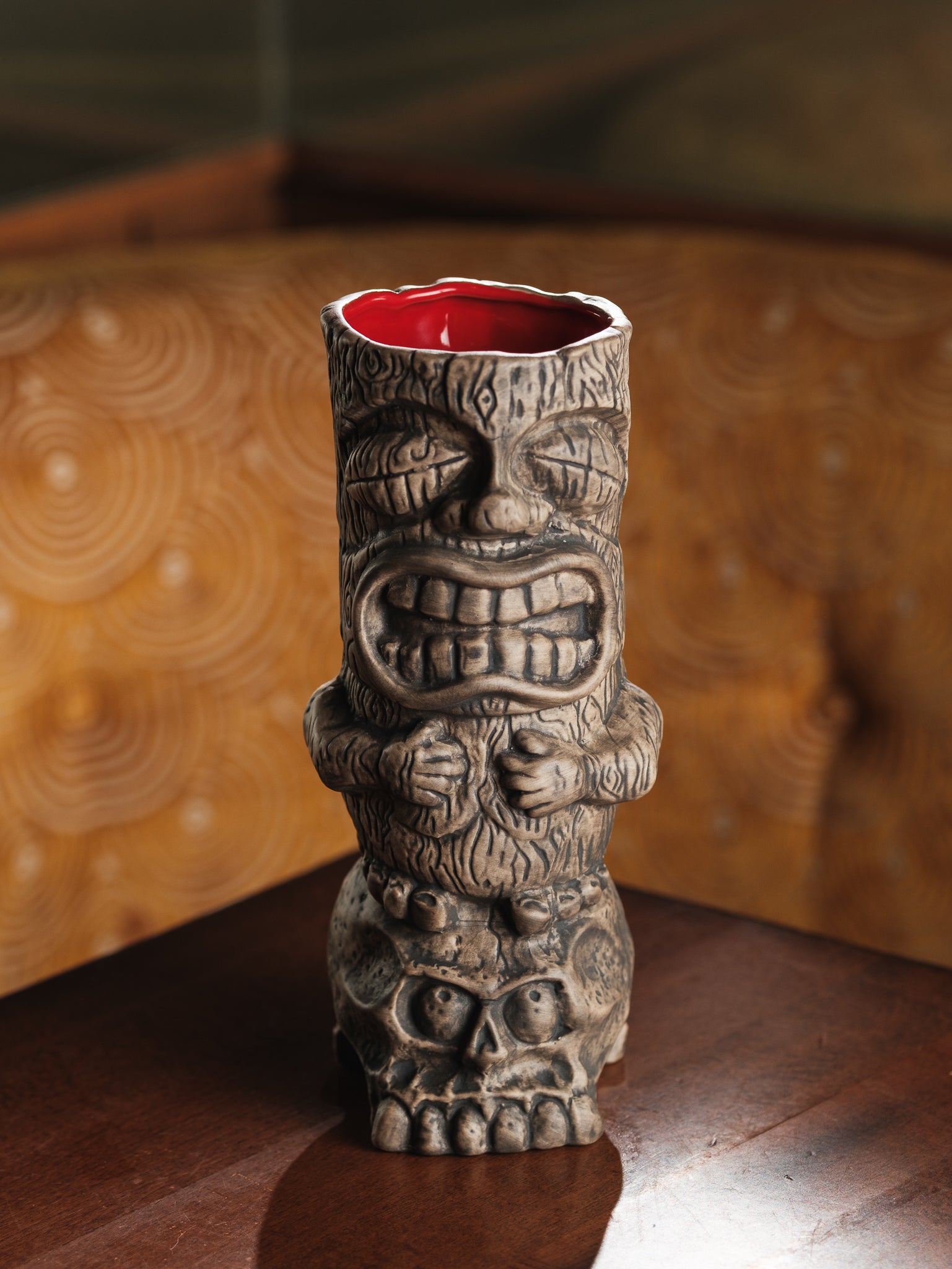 Mourning Skull by Great Scott Designs – Wusong Tiki Bar Merch